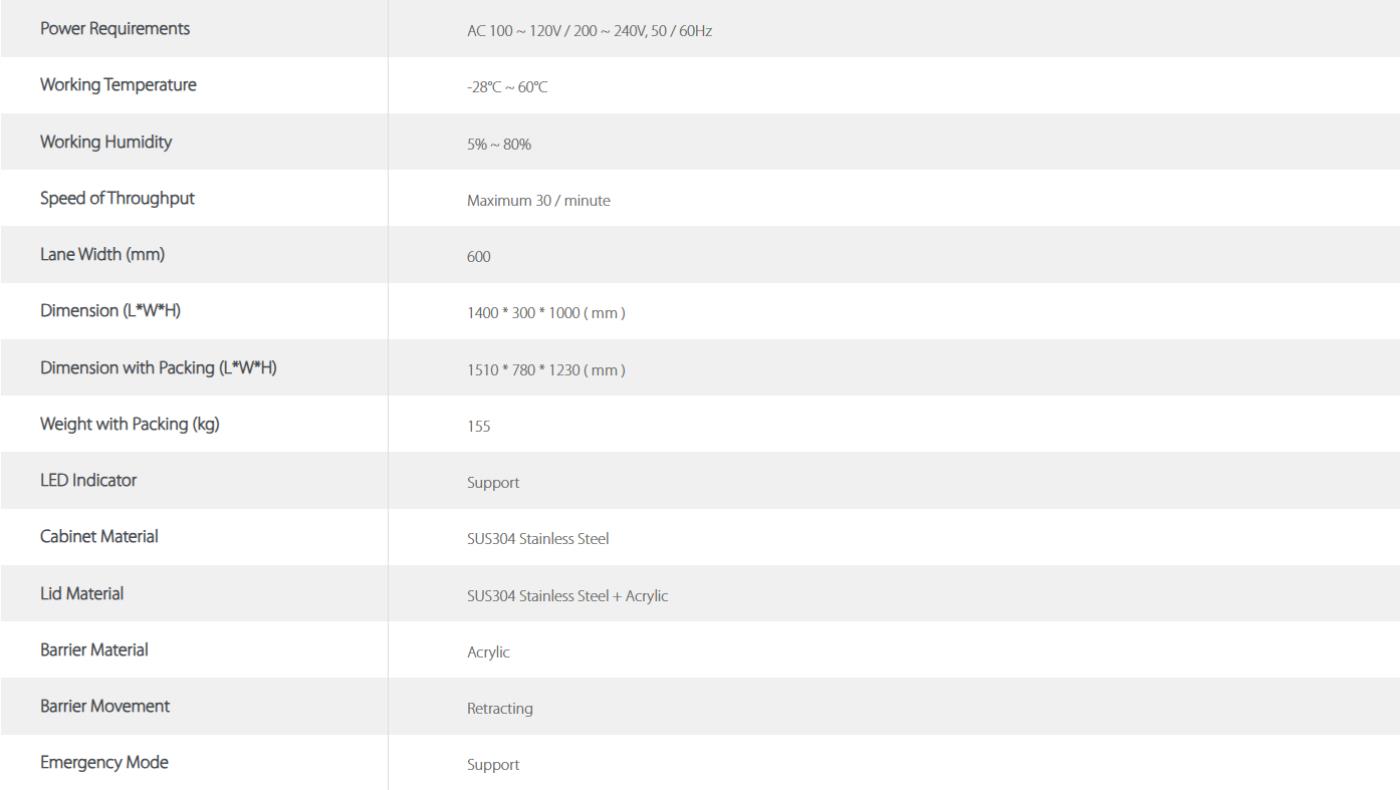 Smart Security Gate–FBL6000 Pro – Ronisys